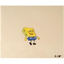 SpongeBob Squinting Arms Original Cel Production Out