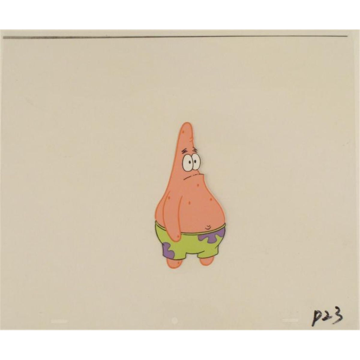 Patrick Blank Look Original Animation SpongeBob Cel Art