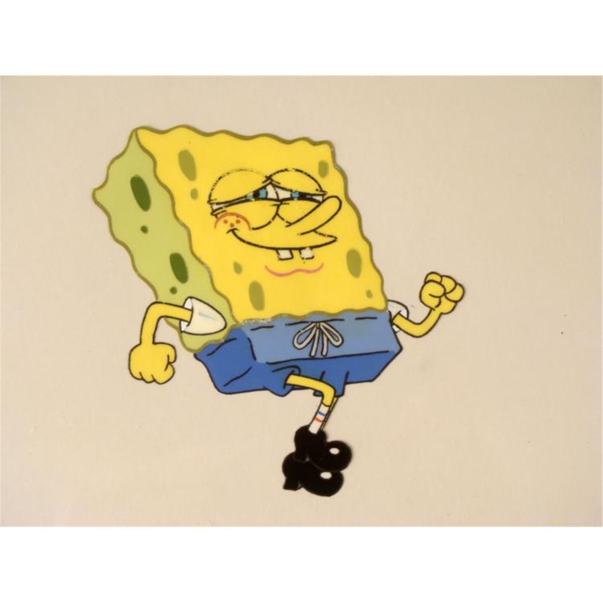 Casual Walk Original Animation Art SpongeBob Cel Squint
