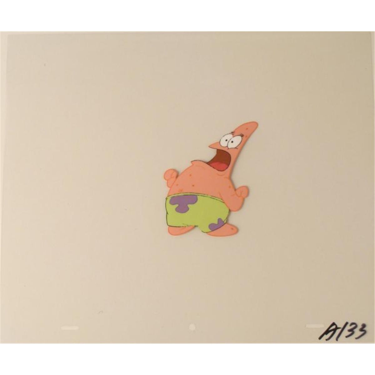 Original Patrick Psycho SpongeBob Animation Cel Art