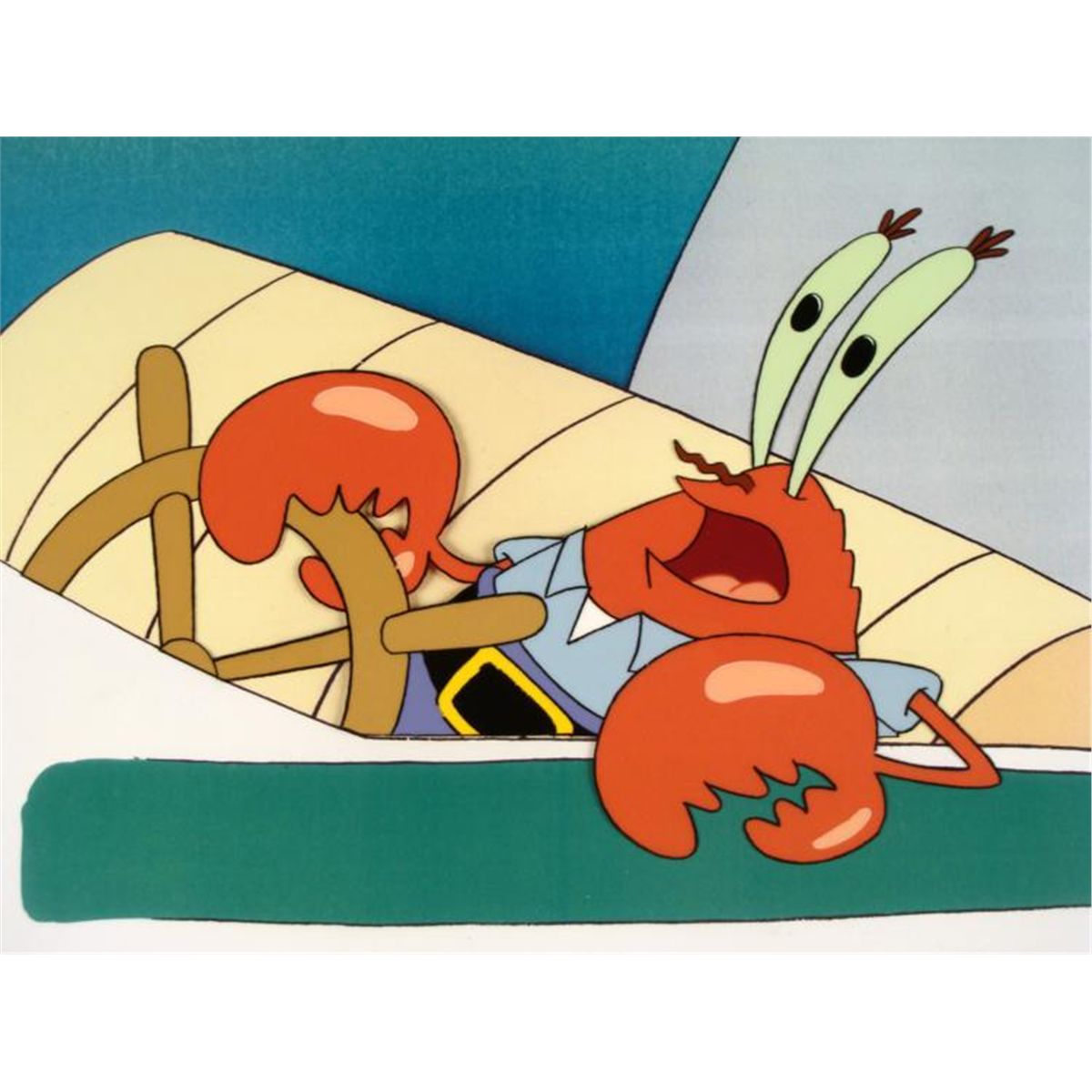 Driving Lessons Original Animation Cel Spongebob Art