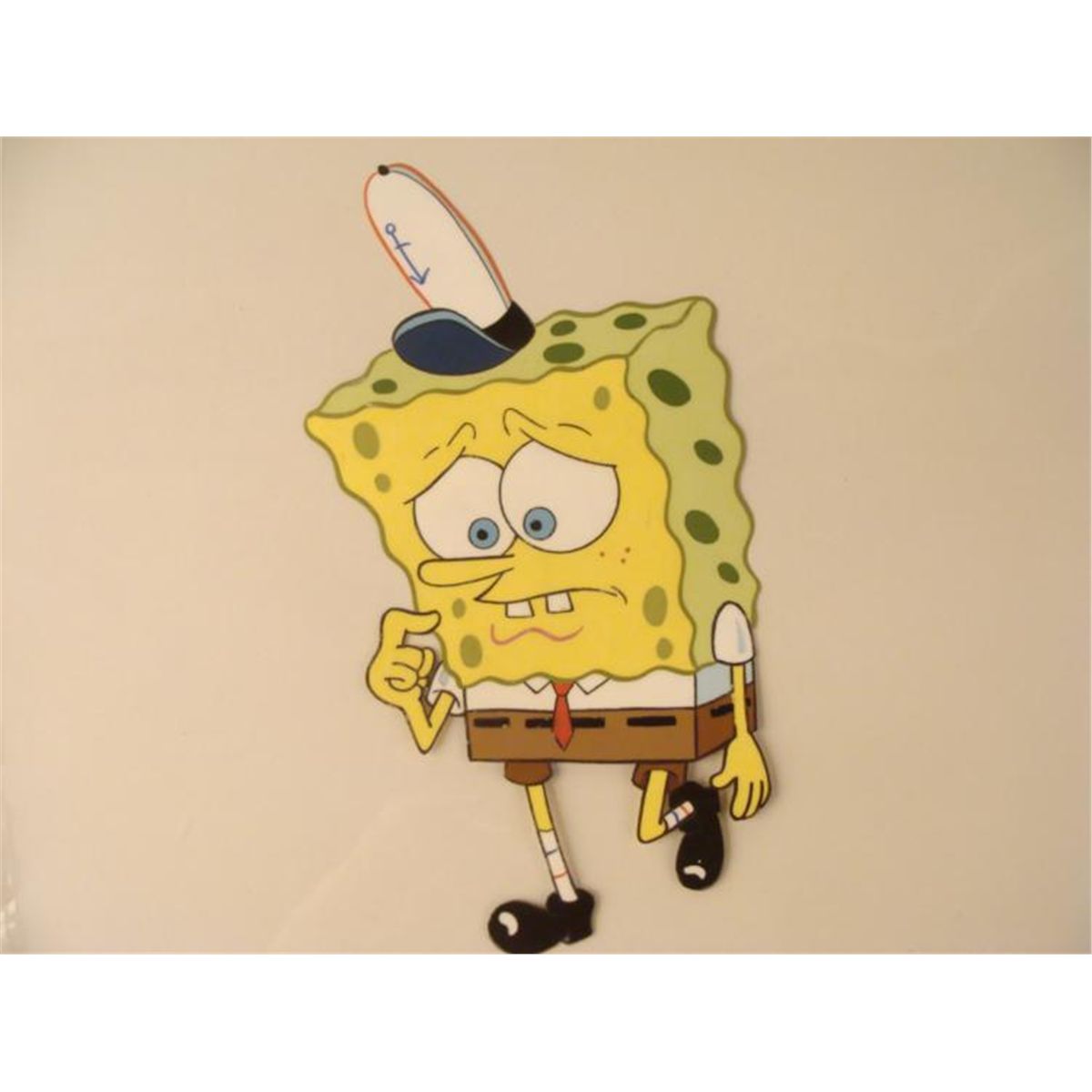 Original SpongeBob Thinking Hard Cel Art Animation