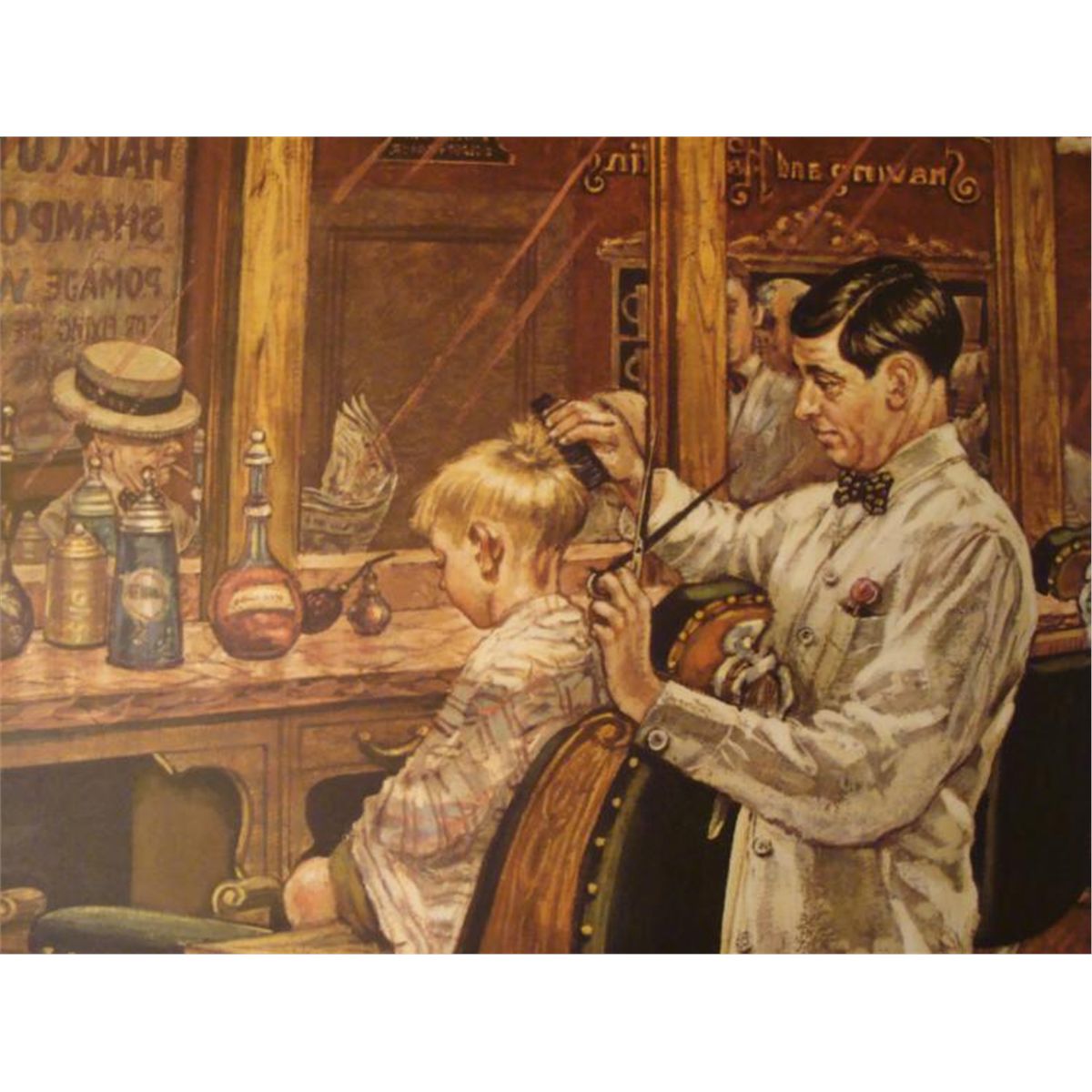 Lee Dubin : Tonsorial Parlor Art Print