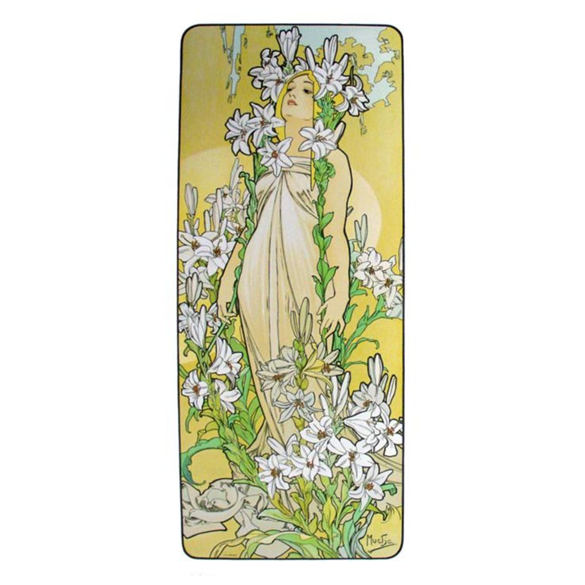 Alphonse Mucha : Lily, Flower Series, 1898 Art Print