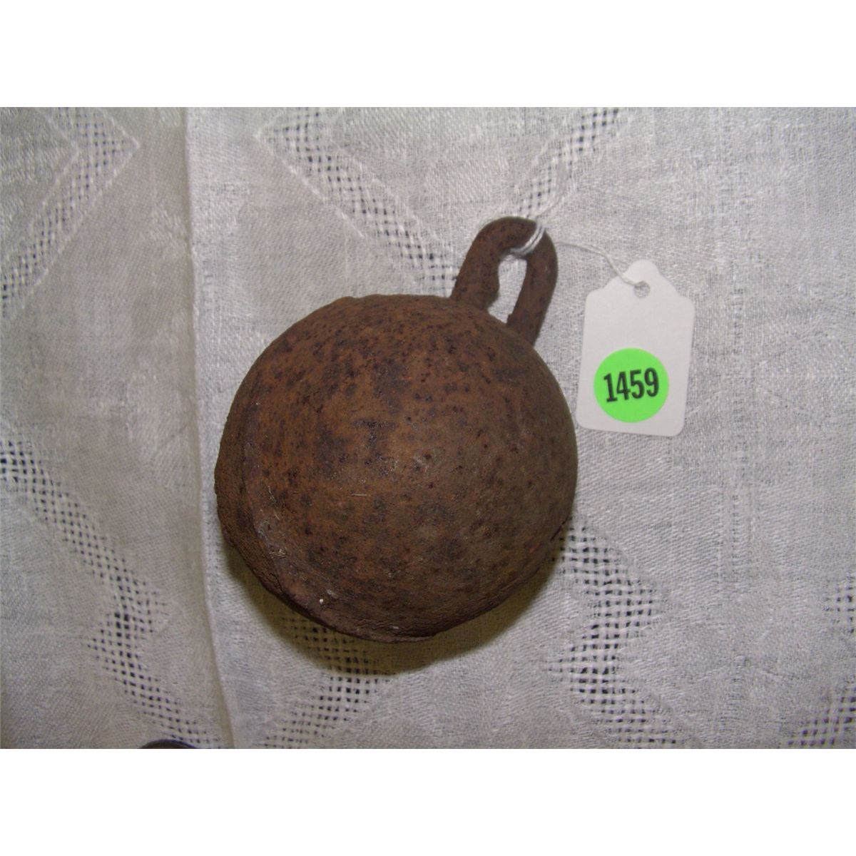 antique ball for chain gang or lead fishing weight?