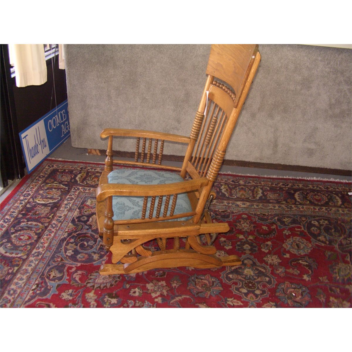Victorian stick and ball platform rocker SSR