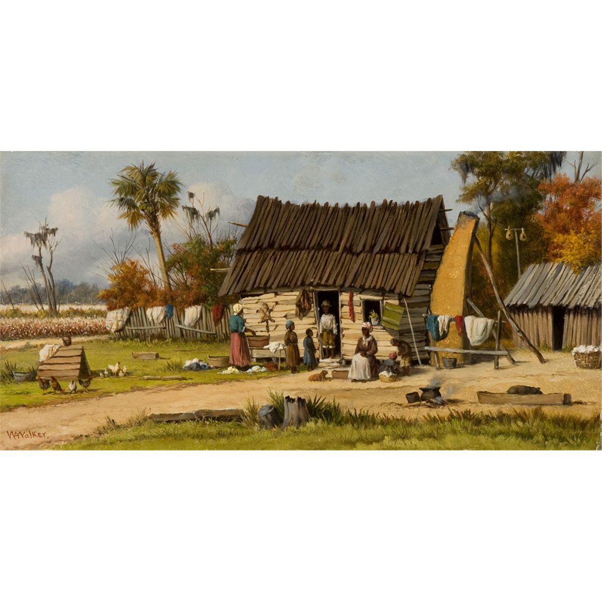 William Aiken Walker - Wash Day at the Cabin