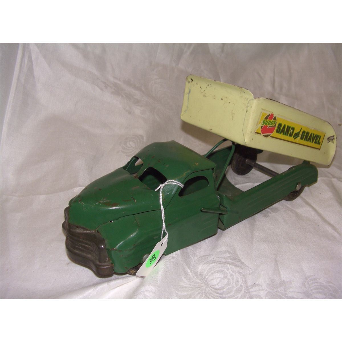 13" Buddy L Sand And Gravel dump truck c 1940
