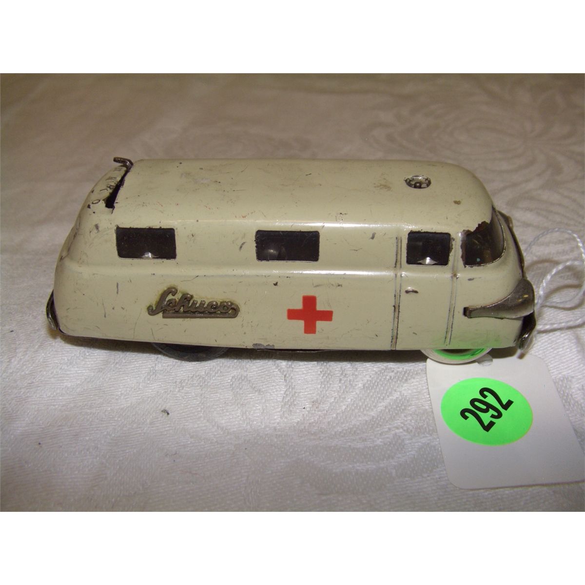 4" Schuco 1940's wind up amblance toy car