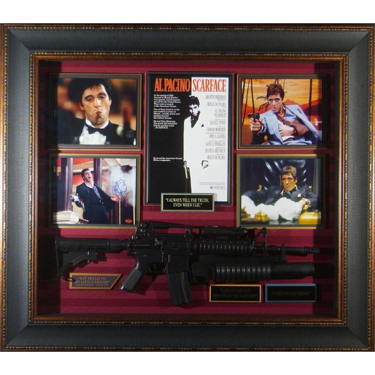 Entertainment: SCARFACE: Scarface movie collage signed by Al Pacino ...