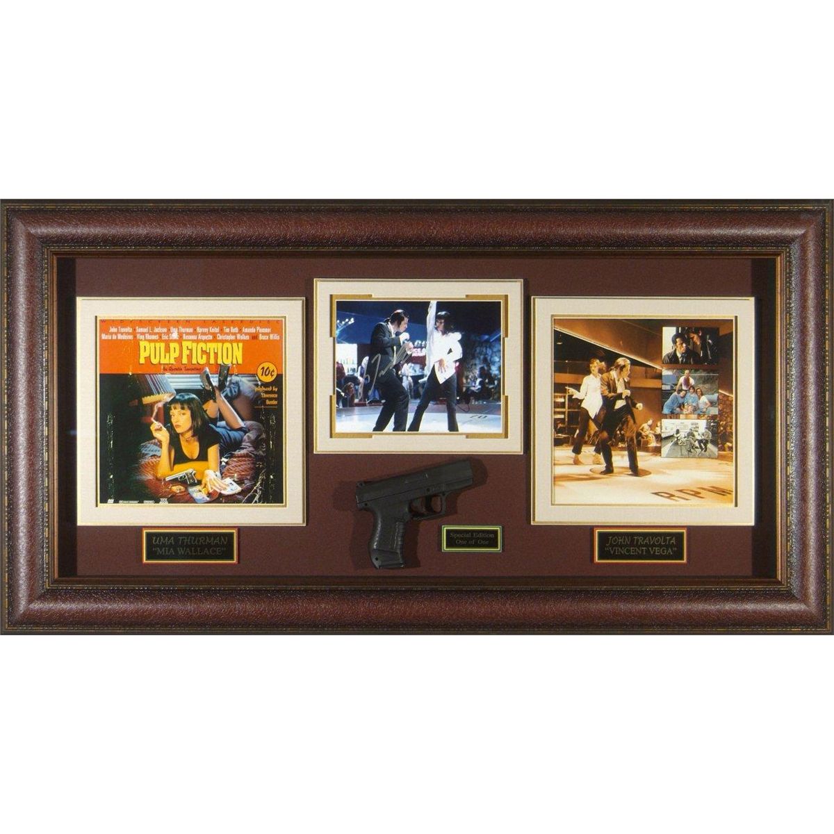 Hollywood: PULP FICTION: Pulp Fiction two photo collage with mini ...