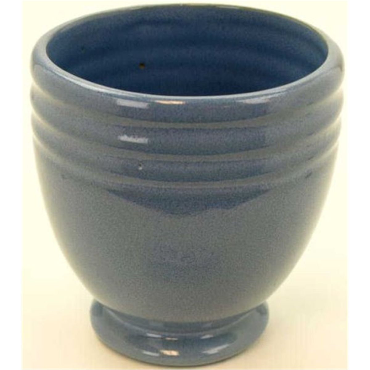 North Dickota Pottery blue bowl 4 1/2" tall.