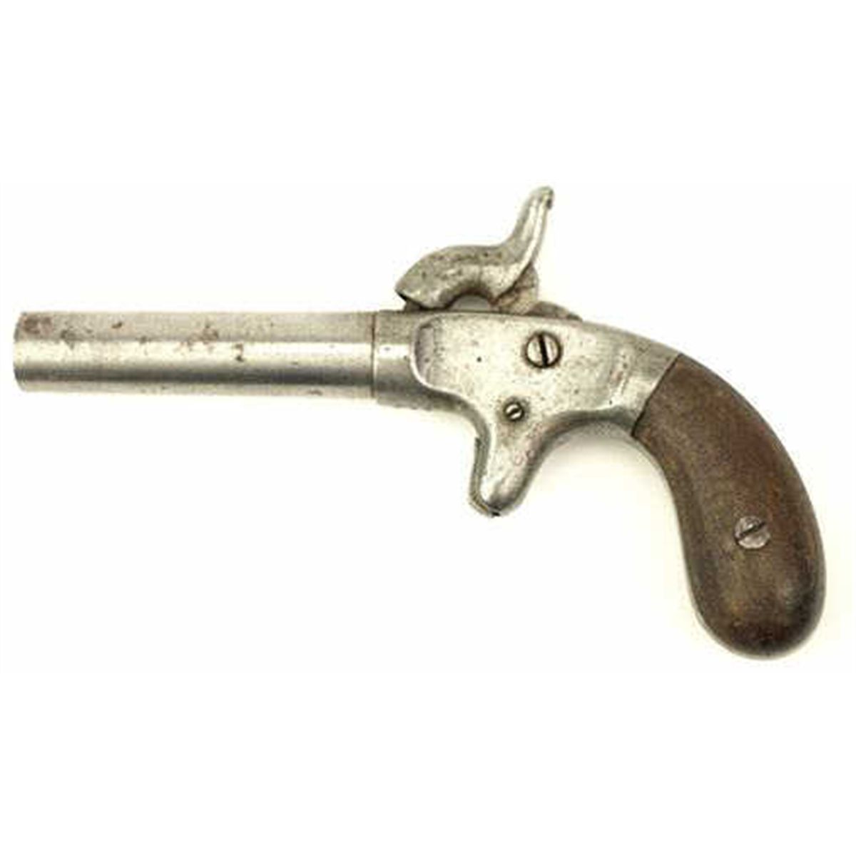 Antique percussion pistol center box lock