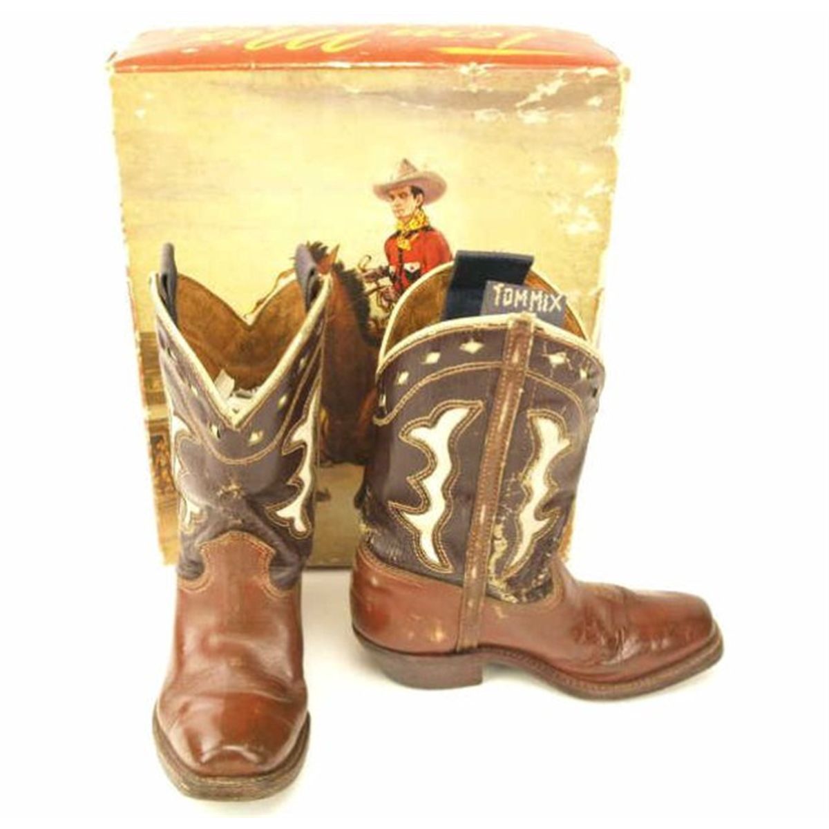 Fantastic original pair Tom Mix cowboy boots
