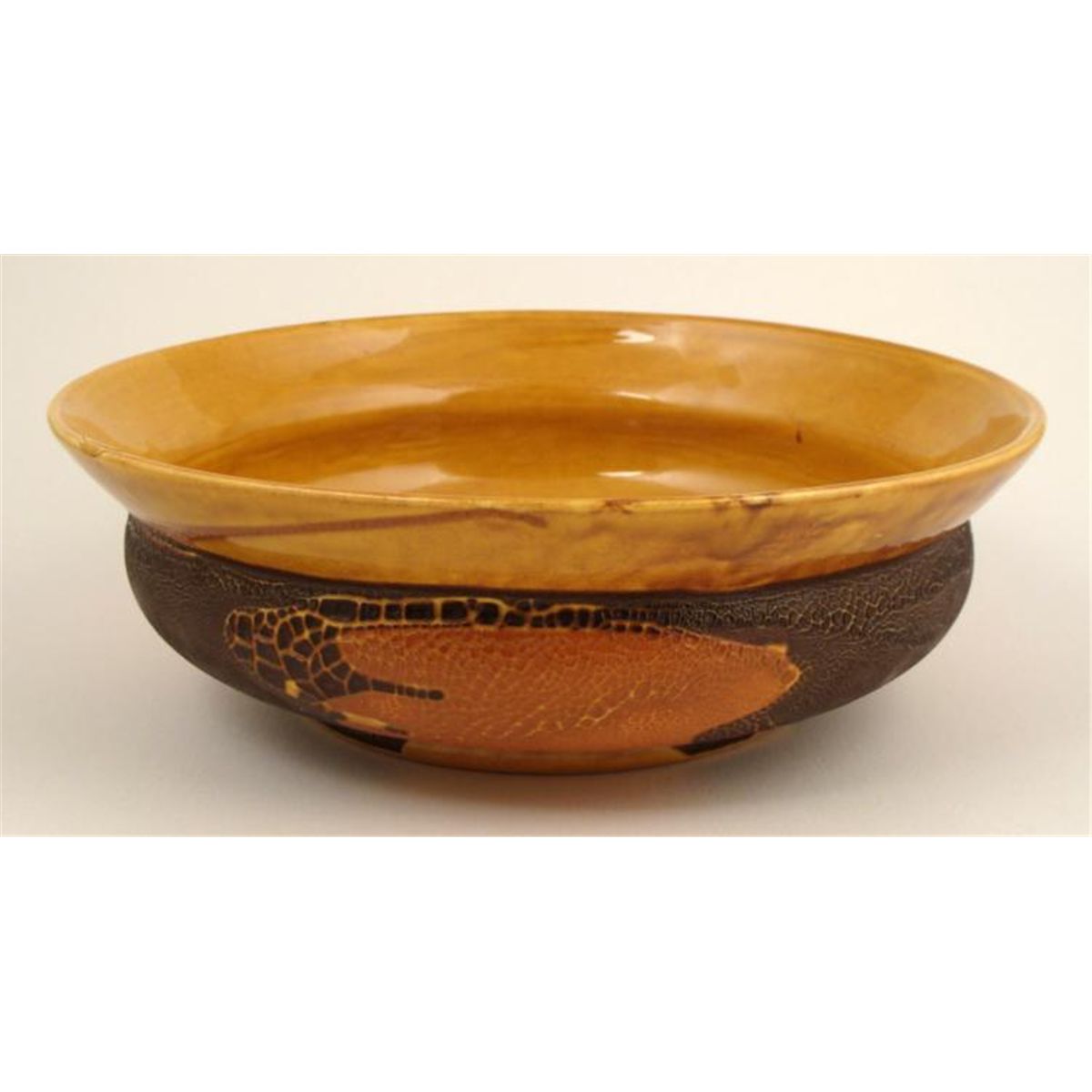 Royal Haeger Pottery Bowl Caramel Tone Glaze