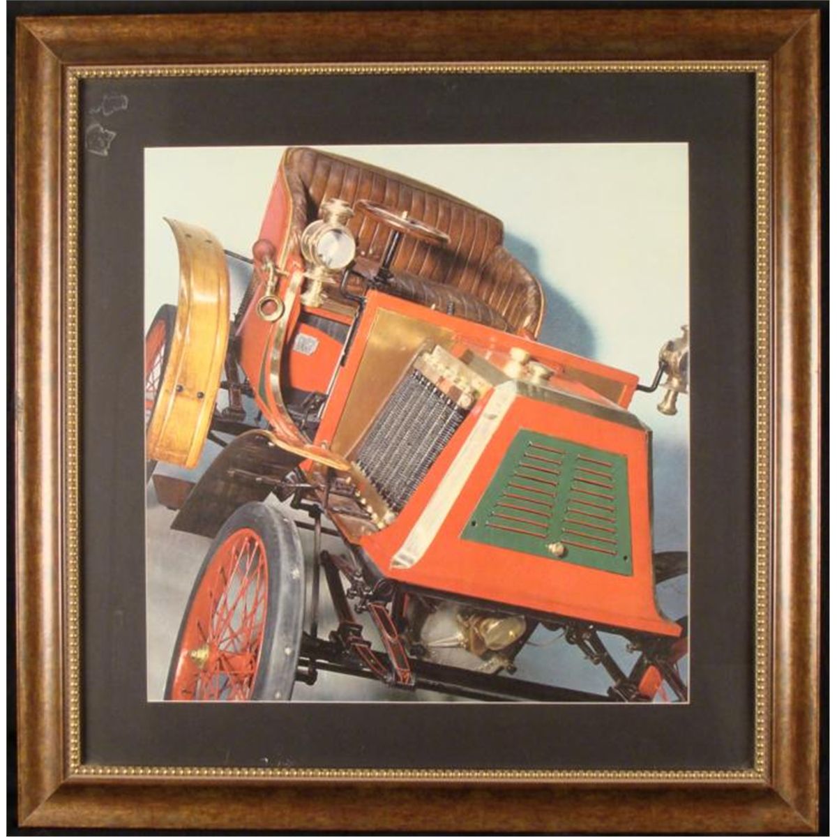 Antique Early Car Photo Large Print Framed