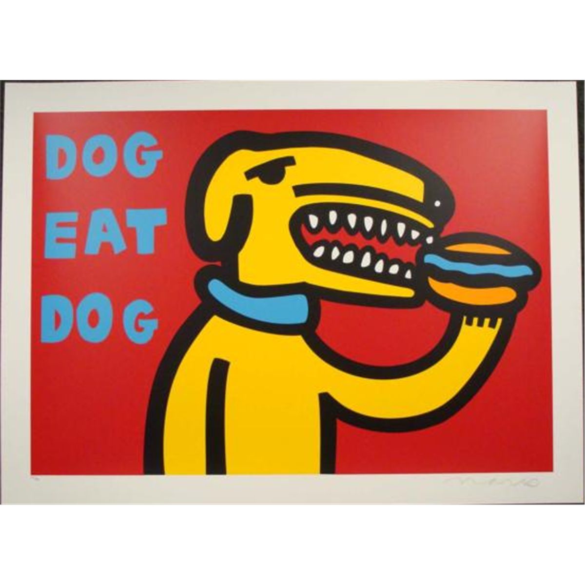 DOG EAT DOG RED MARCO Pop Art Print Wild & Wooly