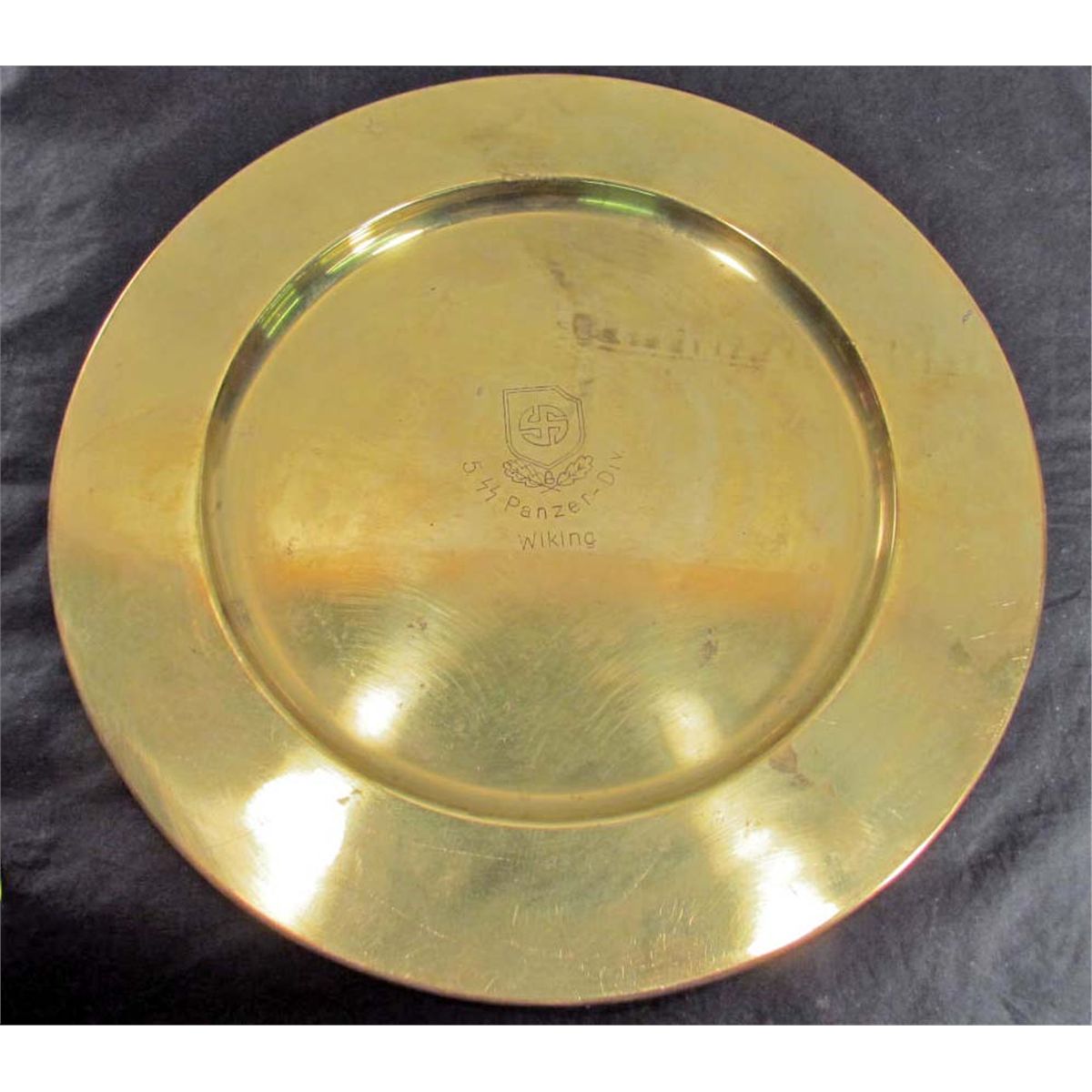 GERMAN NAZI 5TH PANZER DIVISION PRESENTATION WALL PLATE