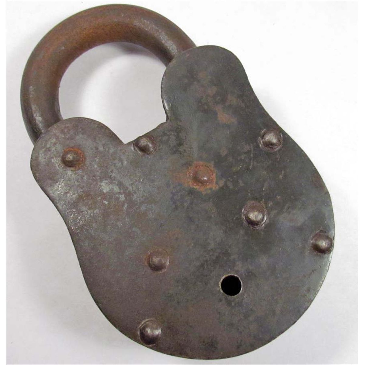 CAST IRON NY INSANE ASYLUM PADLOCK GATE LOCK W/ KEYS