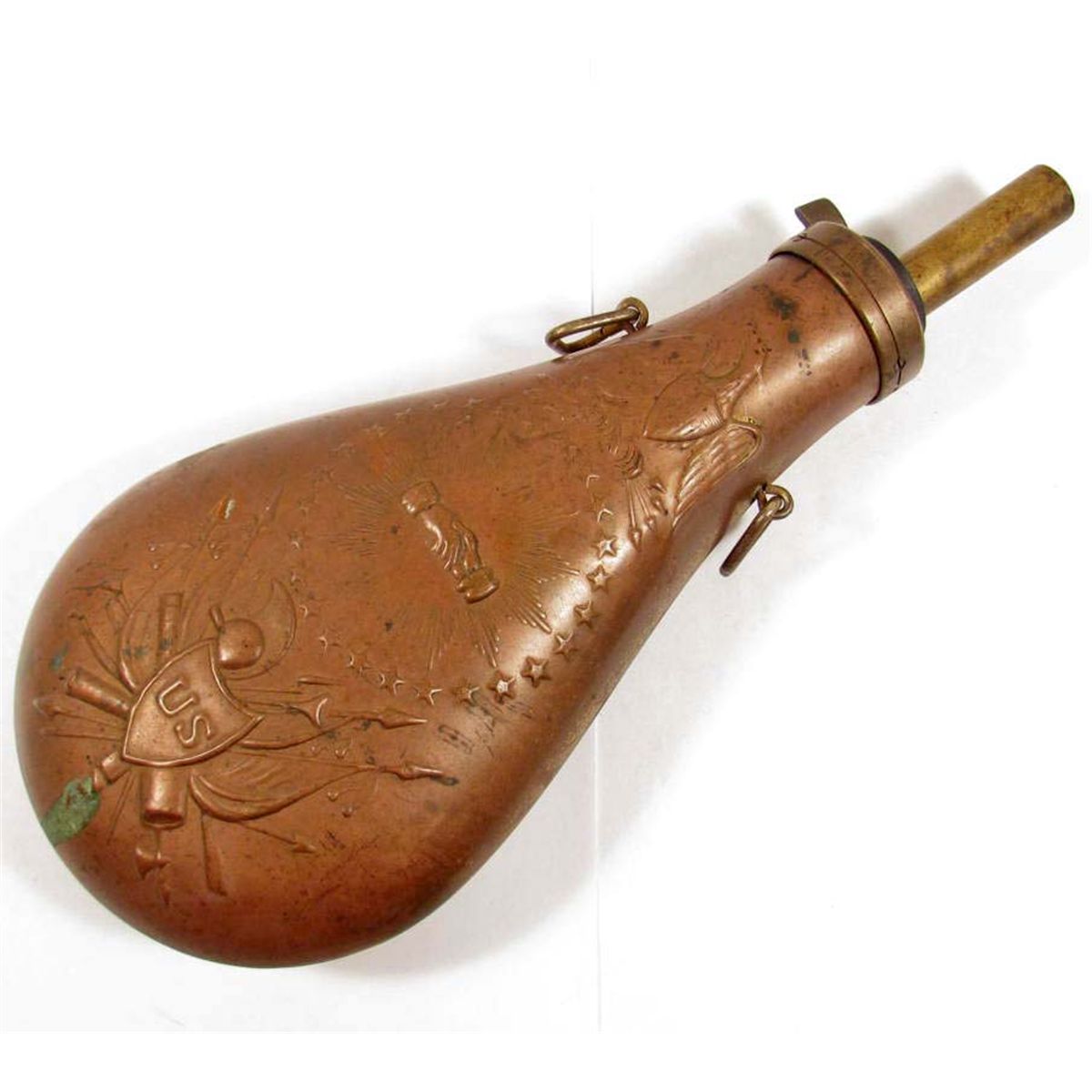 OLD WEST COWBOY ERA GUN POWDER PEACE FLASK