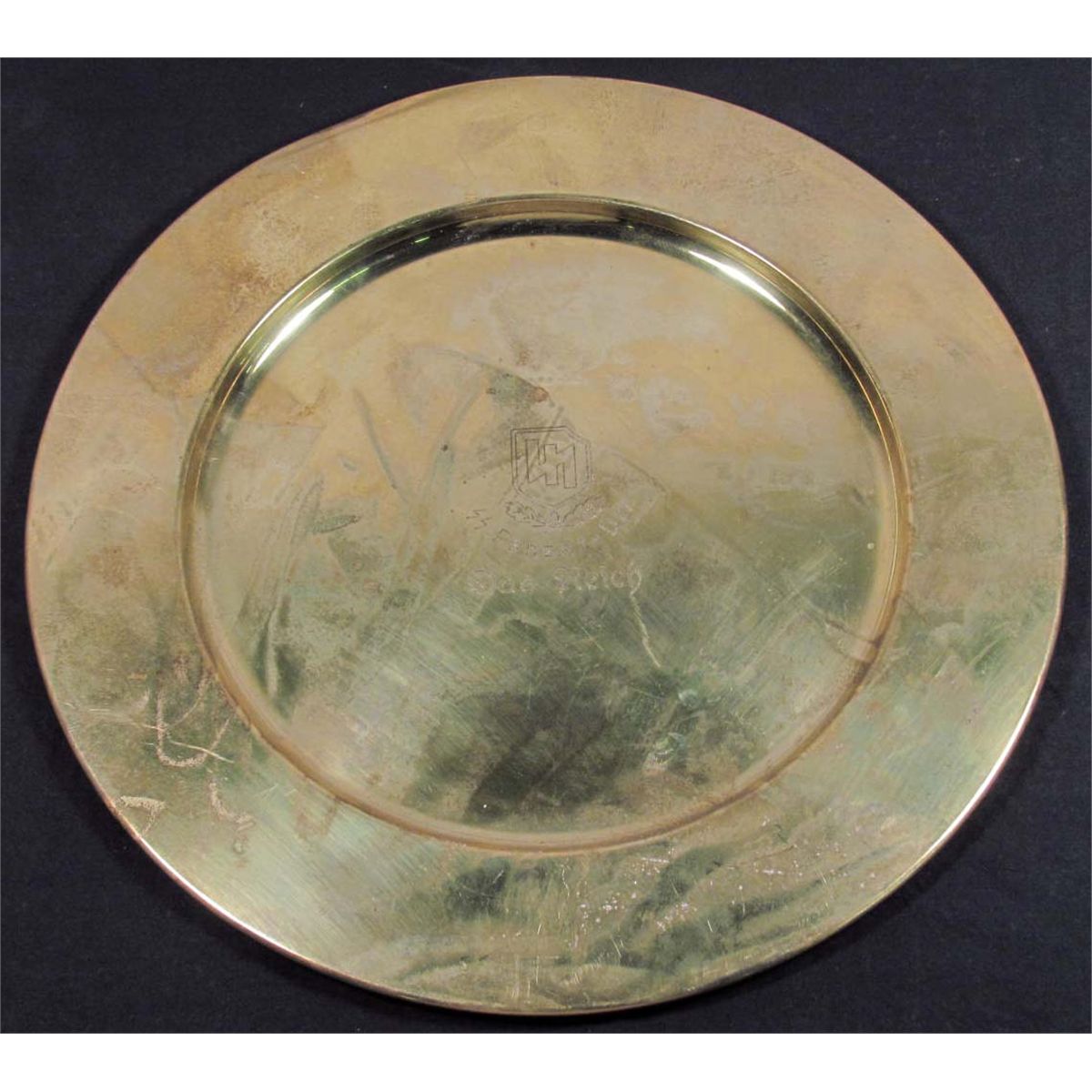 GERMAN NAZI SS PANZER DIVISION PRESENTATION WALL PLATE