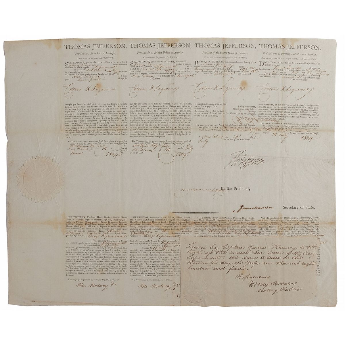 Thomas Jefferson and James Madison