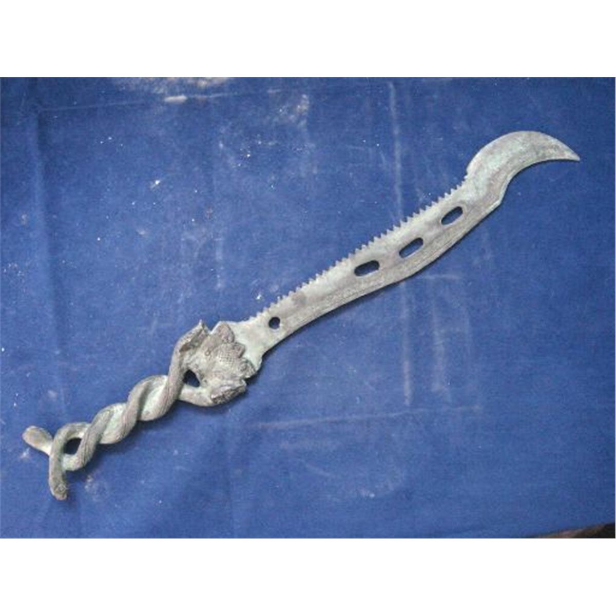 MWF1439 Ancient Chinese Bronze Sword depicting a Snake Desgin