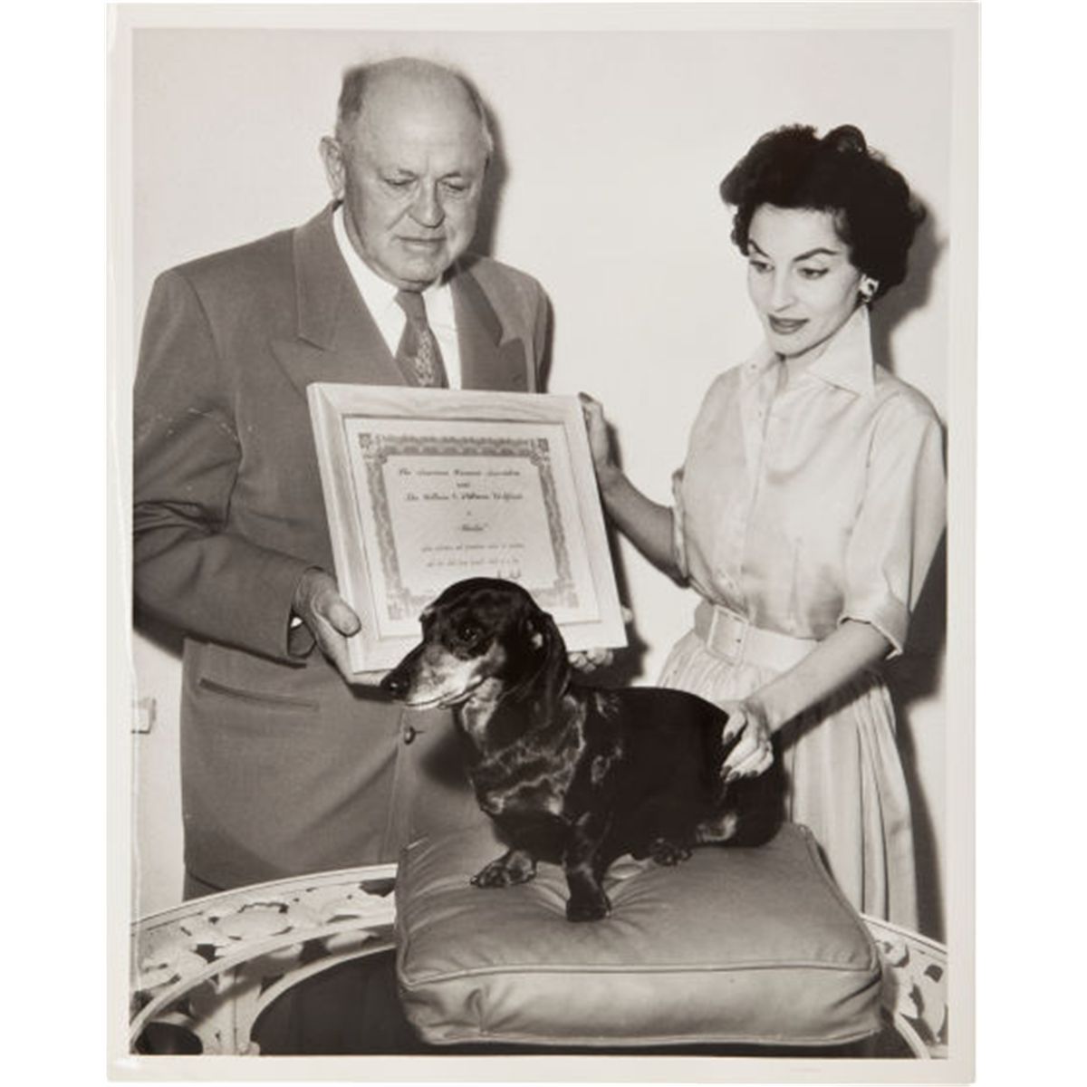 A Group of Awards for "Blackie," John Wayne's Dachshund, 1958 ...