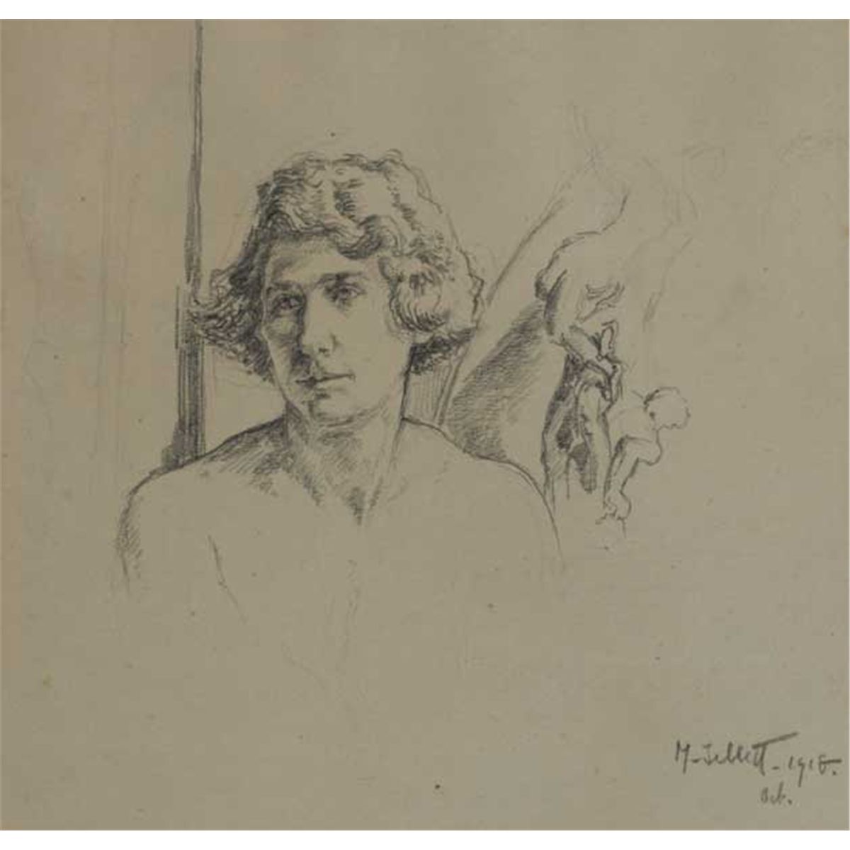 Mainie Jellett (1897-1944) - PORTRAIT OF A WOMAN, OCTOBER, 1918