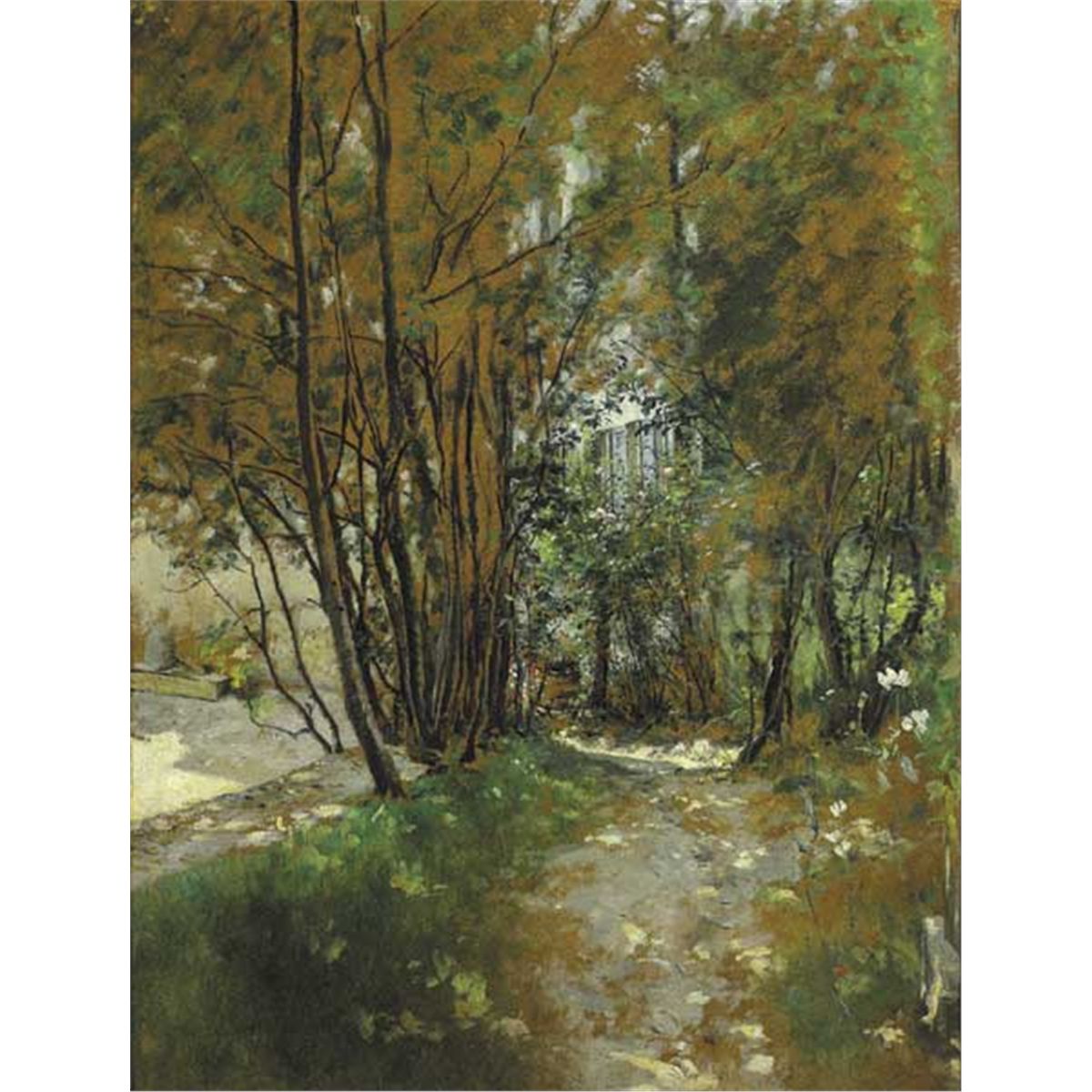 William John Hennessy NA ROI (1839-1917) - GARDEN PATH