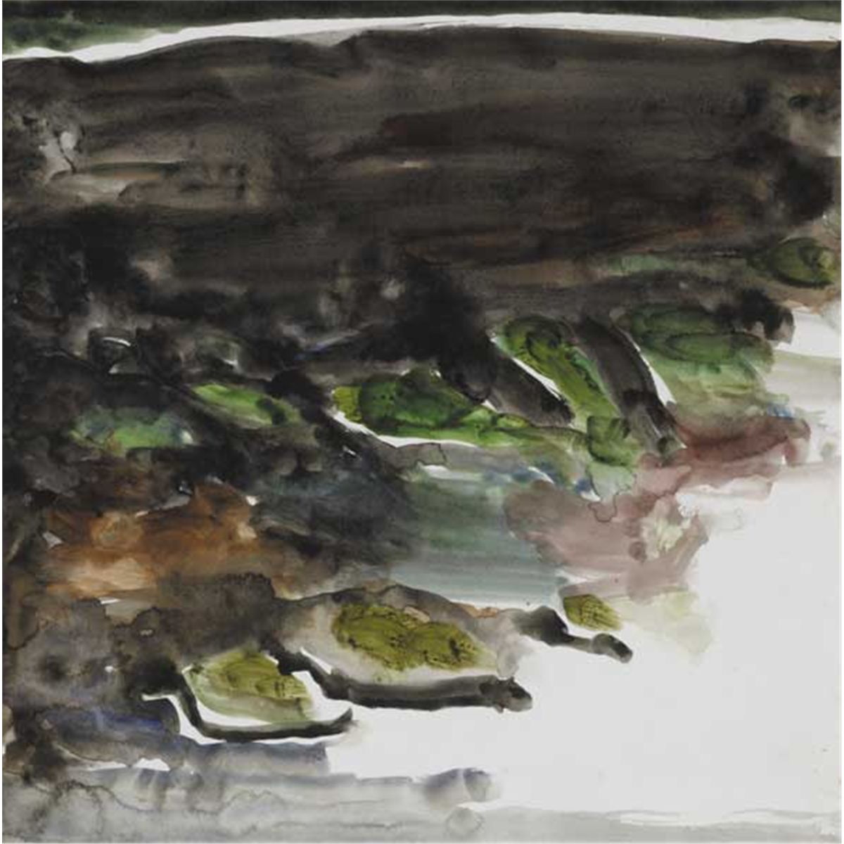 Barrie Cooke HRHA (b.1931) - WHITE TRENCH LAKE, 1979 (FOUR STUDIES)