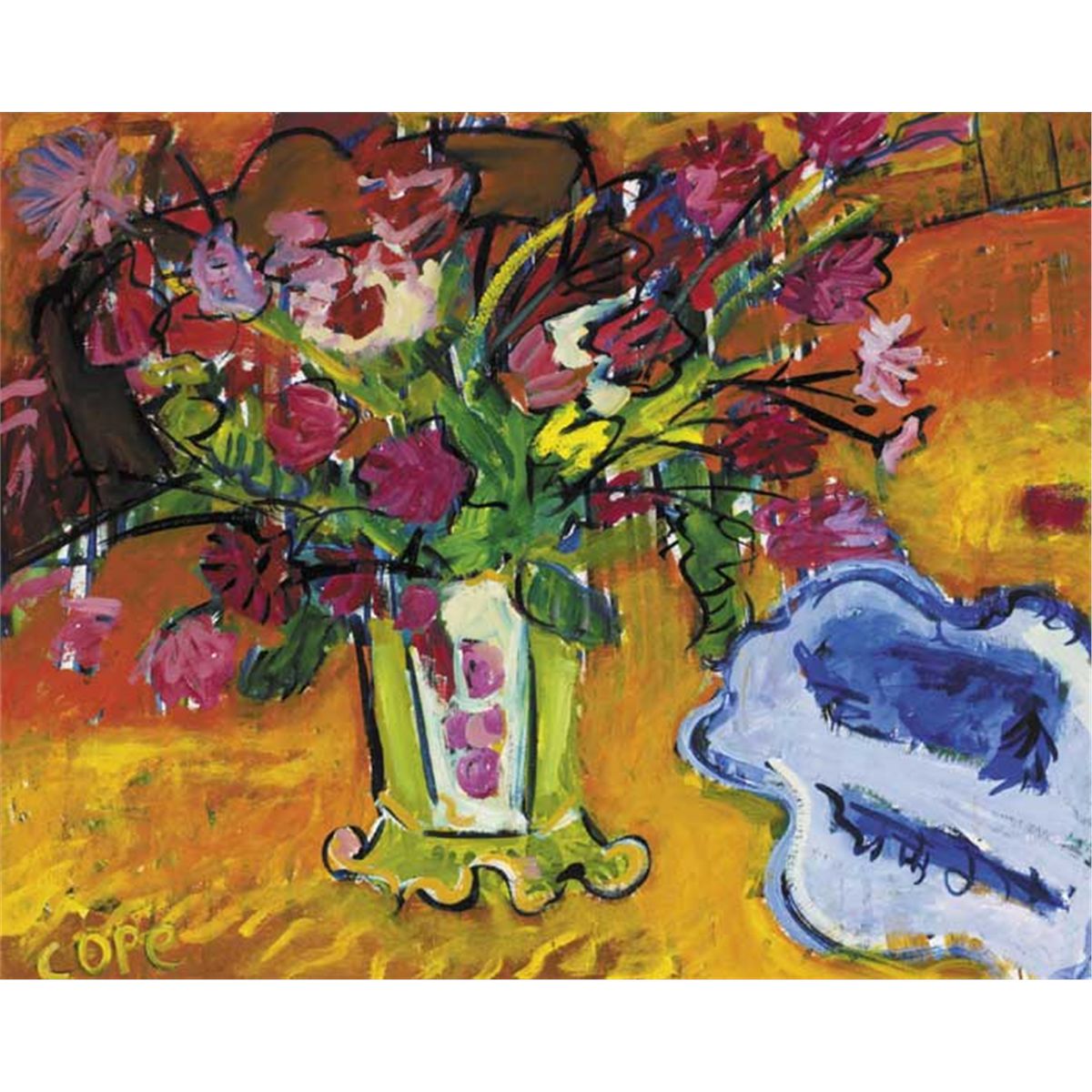 Elizabeth Cope (b.1952) - CHRYSANTHEMUMS