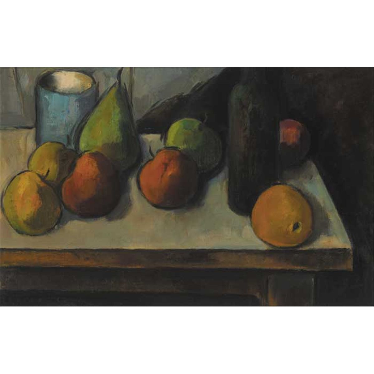 Peter Collis (b.1929) - STILL LIFE WITH ORANGES, APPLES AND PEAR