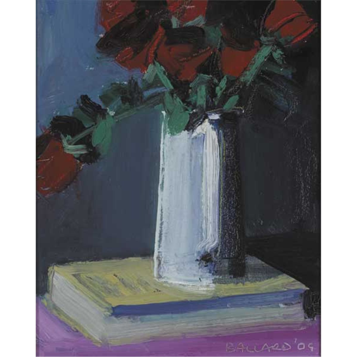 Brian Ballard RUA (b.1943) - ROSES ON BOOK, 2009