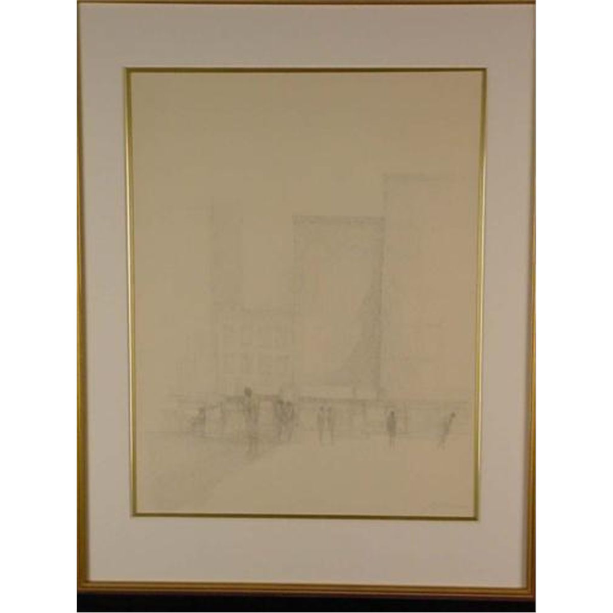Original 1968 Harold Altman Pen & Ink Drawing Signed