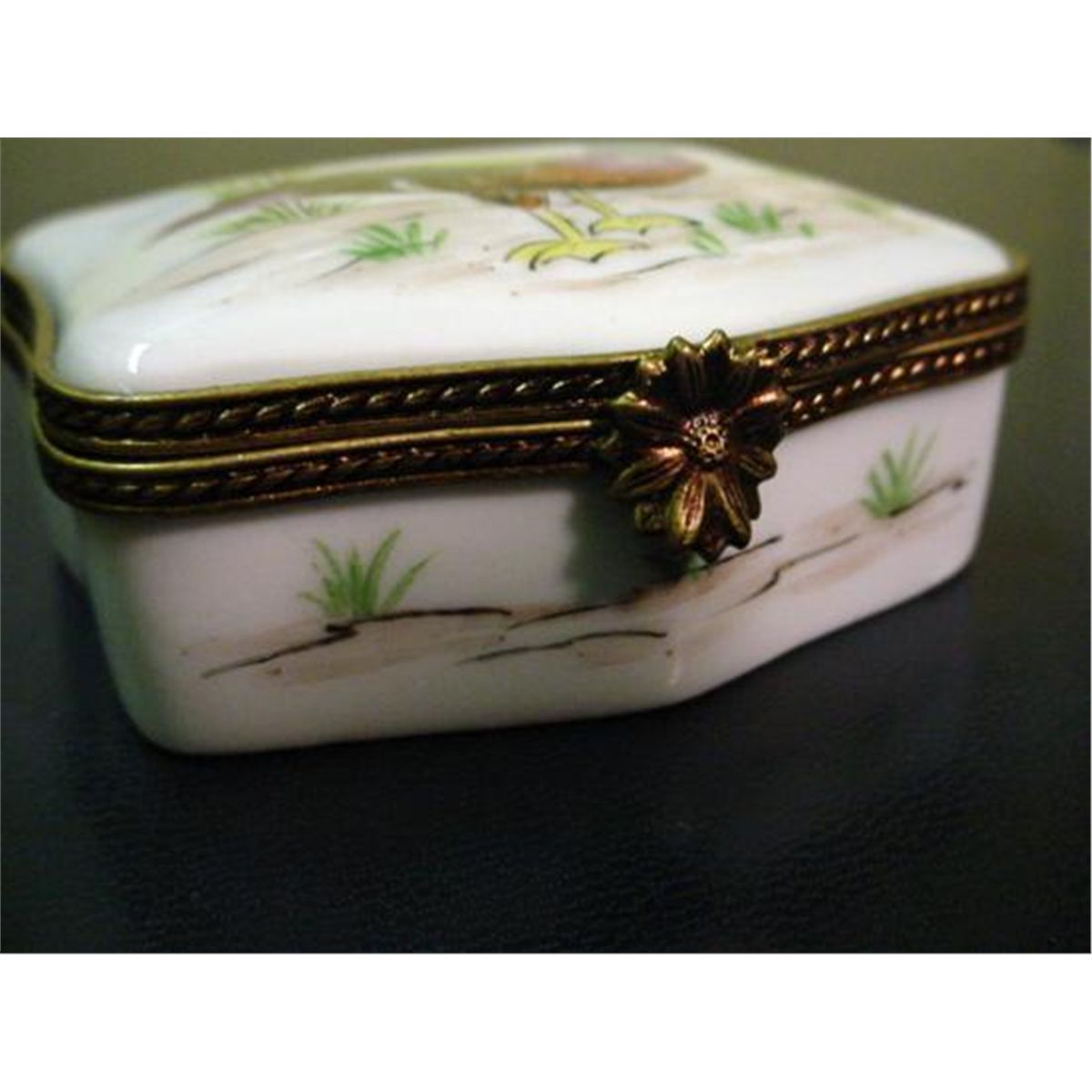 Authentic hand painted Limoges box by French artist