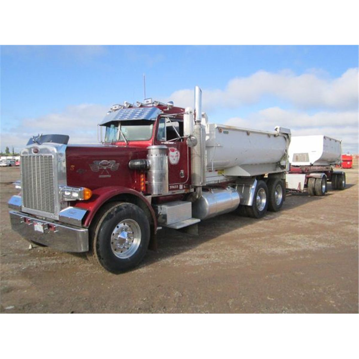 1981 Peterbilt 359 T/A Transfer Dump Truck