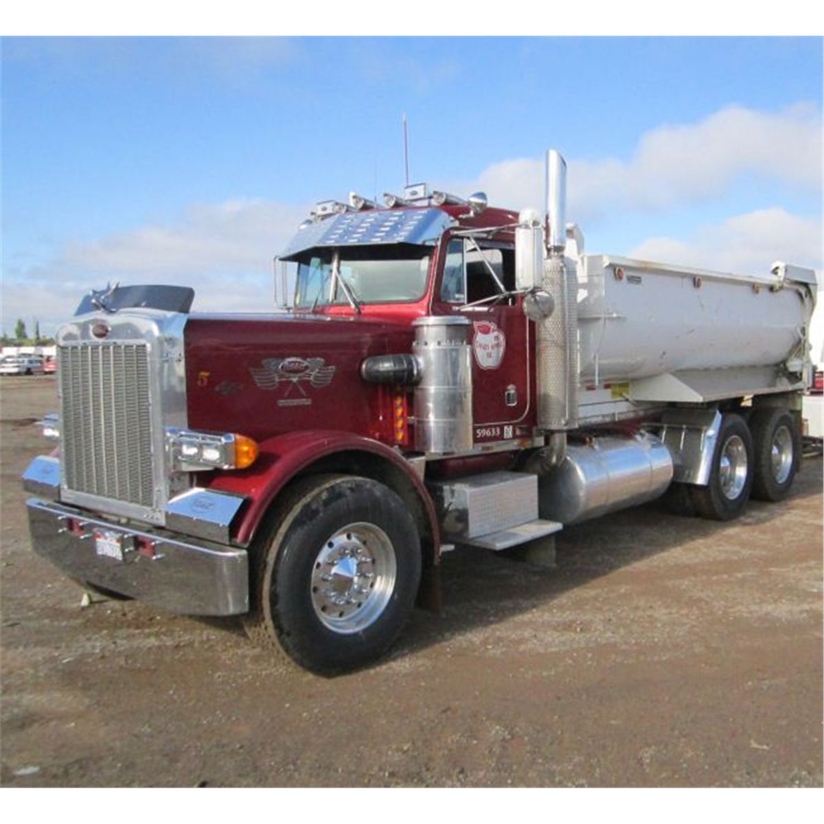 1981 Peterbilt 359 T/A Transfer Dump Truck
