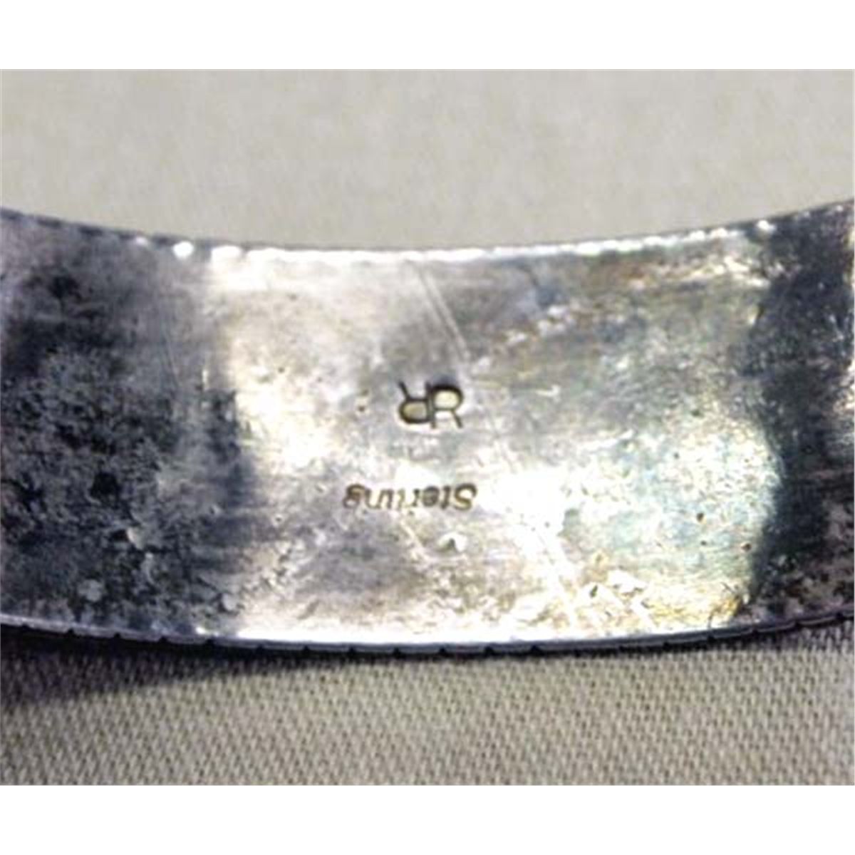 Hopi Sterling Silver Kachina Bracelet Hallmark