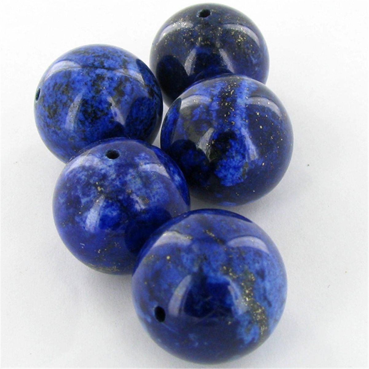220ct Natural Lapis 18mm Round Bead Parcel (GEM-37498)