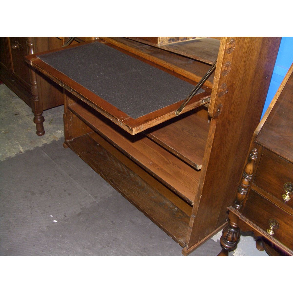 fabulous antique spoon carved Eastlake fall front Larkin desk ...