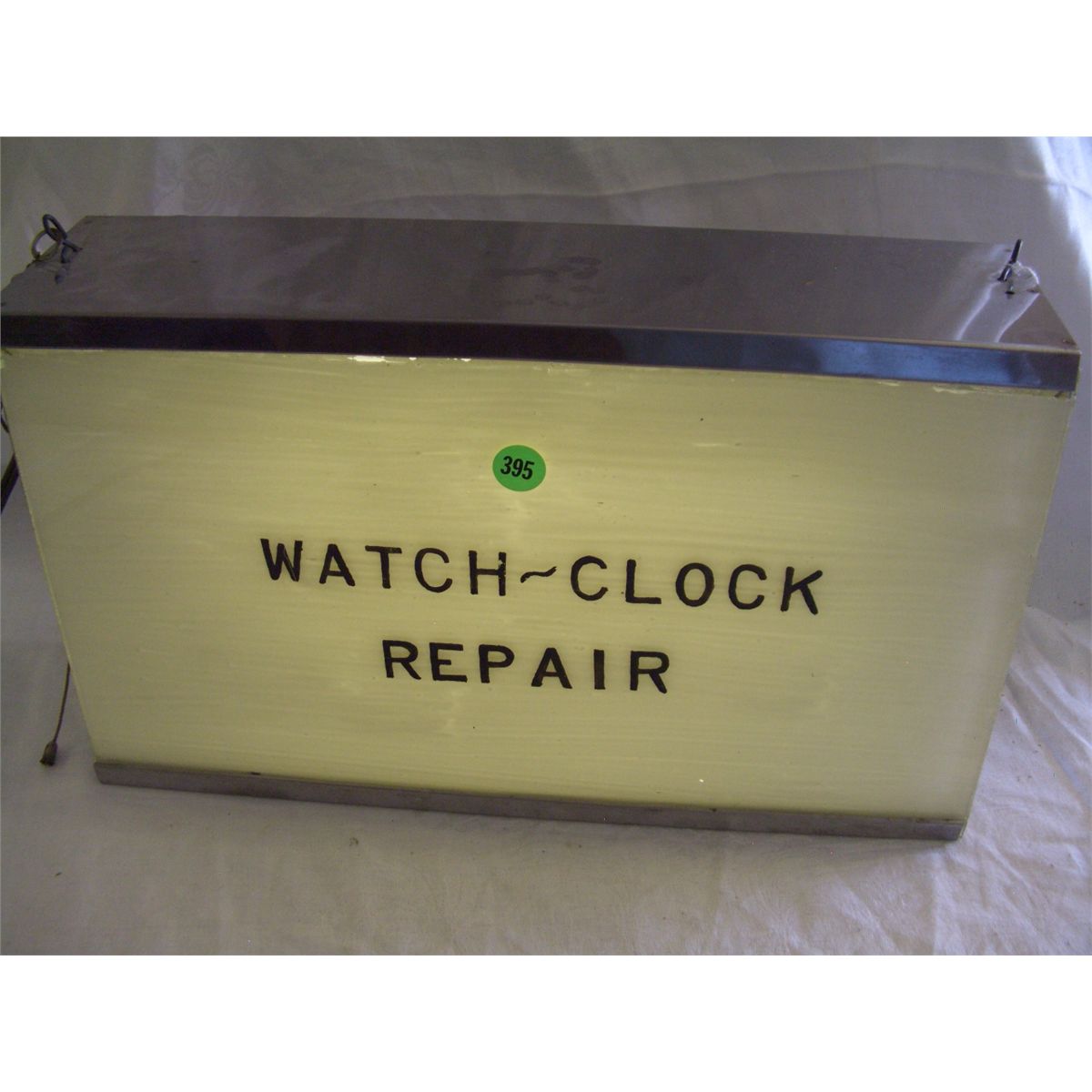 vintage watch repair lighted Store window Advertising sign (works)
