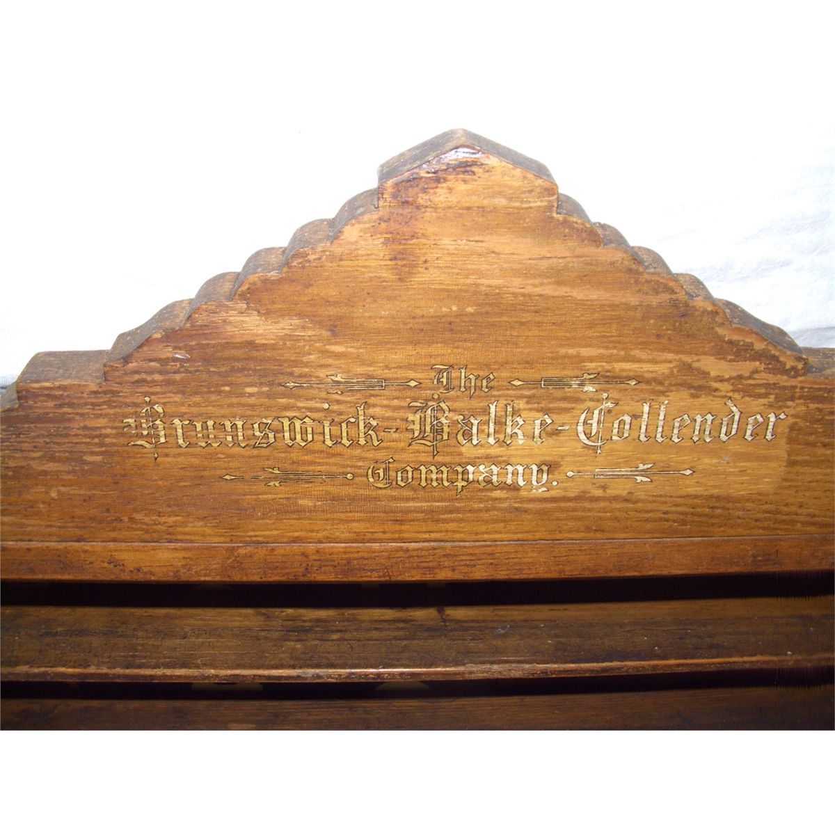 antique Brunswick-Balke-Collender Co, ball rack