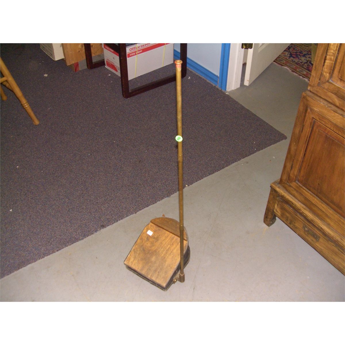 antique brass bellows foot pump for balloons? SSR