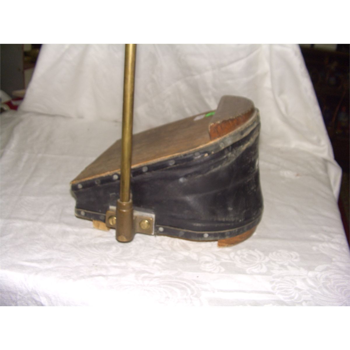antique brass bellows foot pump for balloons? SSR