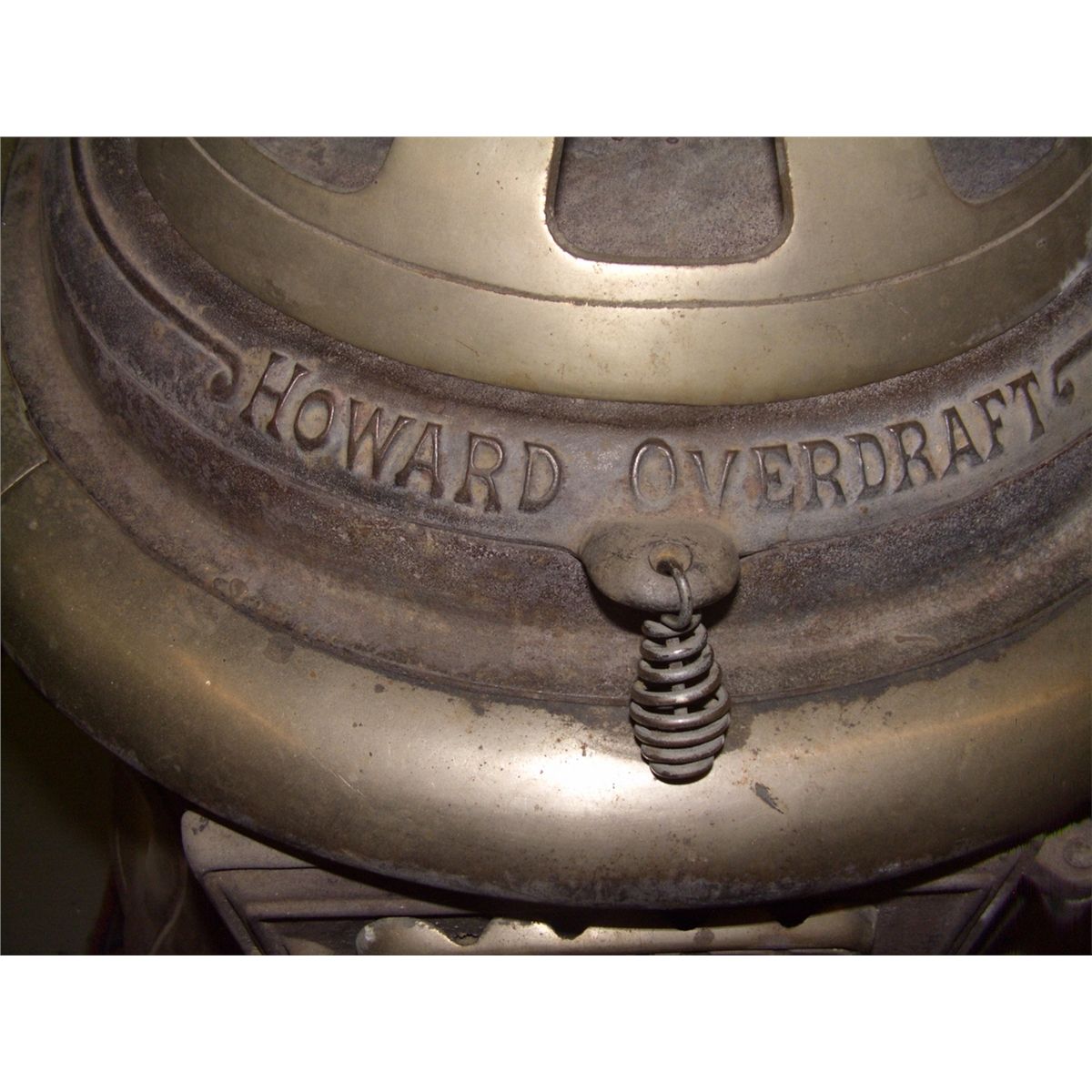 antique Howard wood burning stove as seen SSR