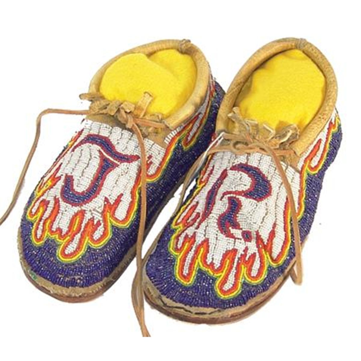 Wild Custom Made Fully Beaded Moccasins