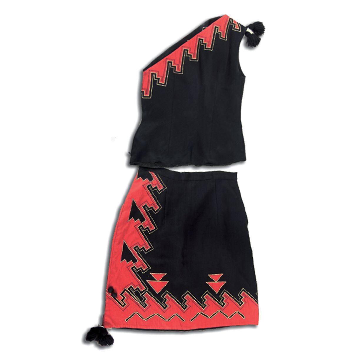 Woven Applique Manta Dress - Theda Rushing