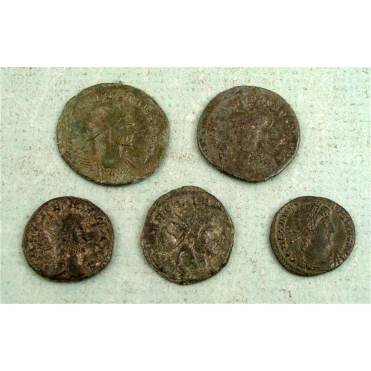 5 Bronze & Copper Ancient Roman Coins Aurelianus + More