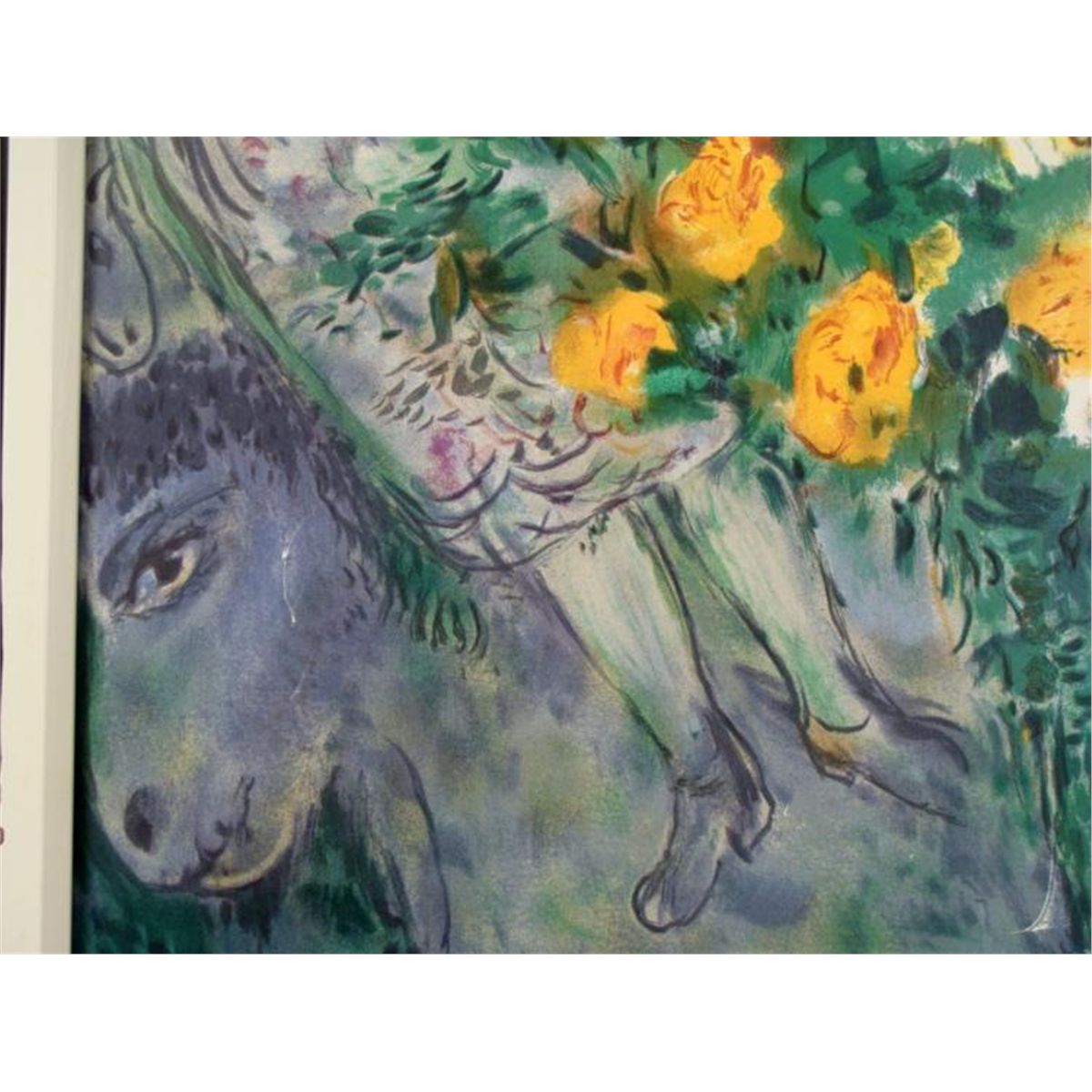 Marc Chagall Art Print Framed Lovers Bouquet